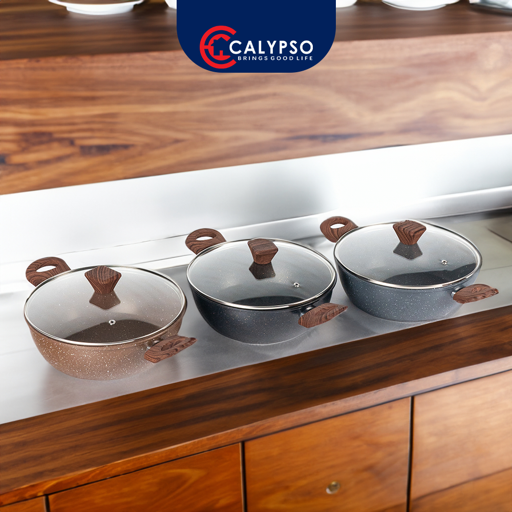 Jual Calypso Casserole Soup Pot Marble Coating Anti Lengket 24cm Dengan ...