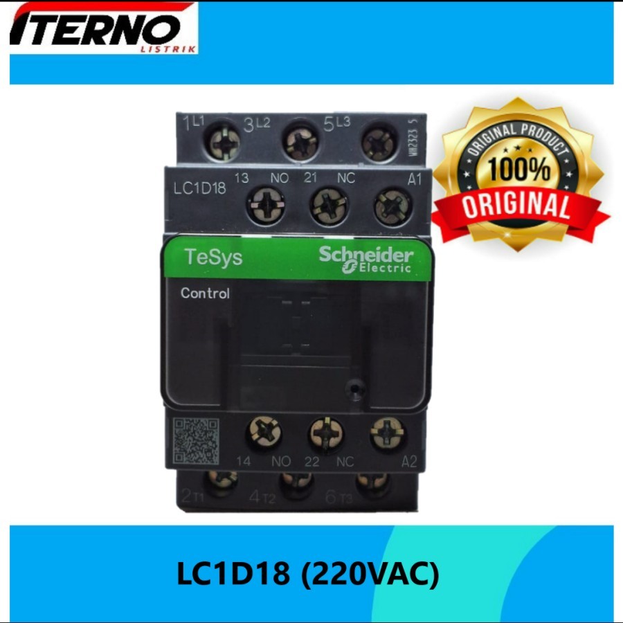 Jual LC1D18M7C LC1D18M7 220V LC1D18Q7C LC1D18Q7 380V Kontaktor ...