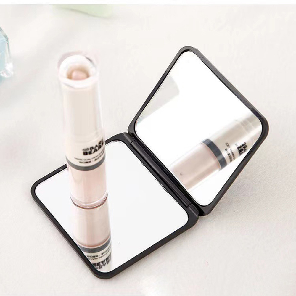 Jual Kaca Lipat 2 Sisi Persegi Polos Cermin Saku Kecil / Kaca Mini ...