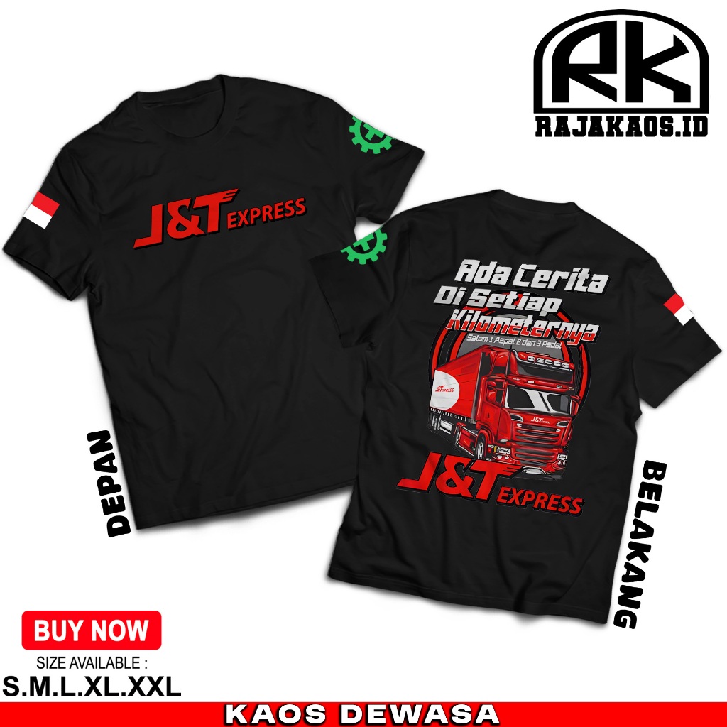 Jual Kaos JNT Express Ada Cerita Di Setiap Kilometernya - Baju Kurir ...