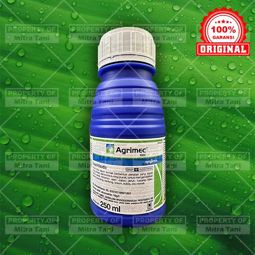 Jual AGRIMEC 18 EC Insektisida Pembasmi Ulat dan Trips Original 250 ML ...