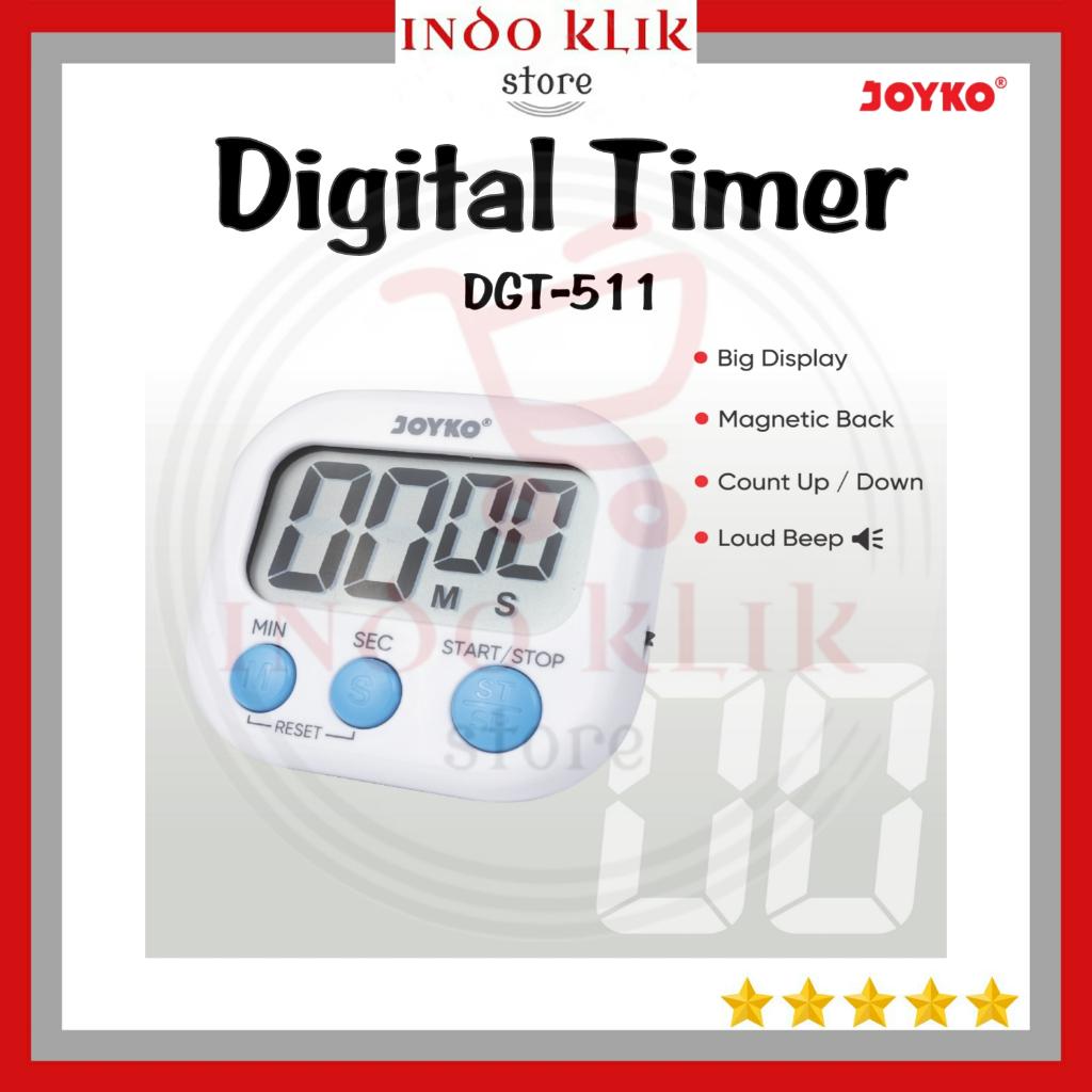 Jual Alat Pengatur Waktu Masak Berbunyi DGT 511 Joyko / Digital Timer ...