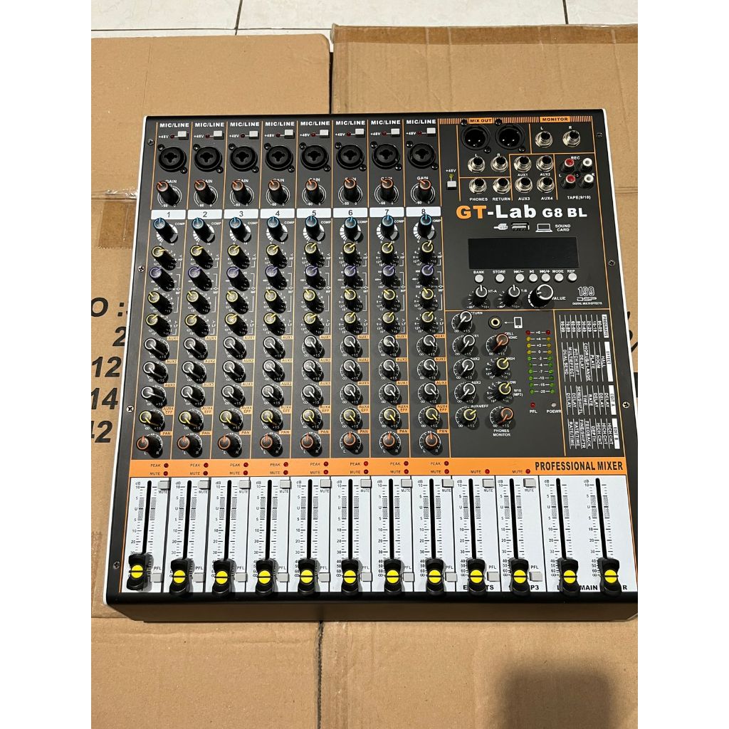 Jual MIXER AUDIO MIKSER GT LAB BY RDW 8 CHANNEL G8BL ORIGINAL PLUS ...