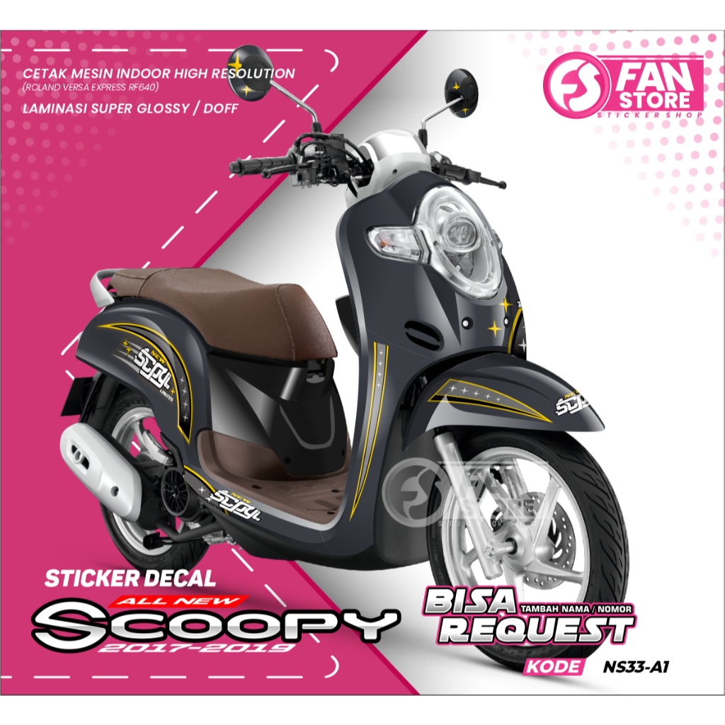 Jual Sticker Decal Honda Scoopy New Full Body - Scoopyi RED | Shopee ...