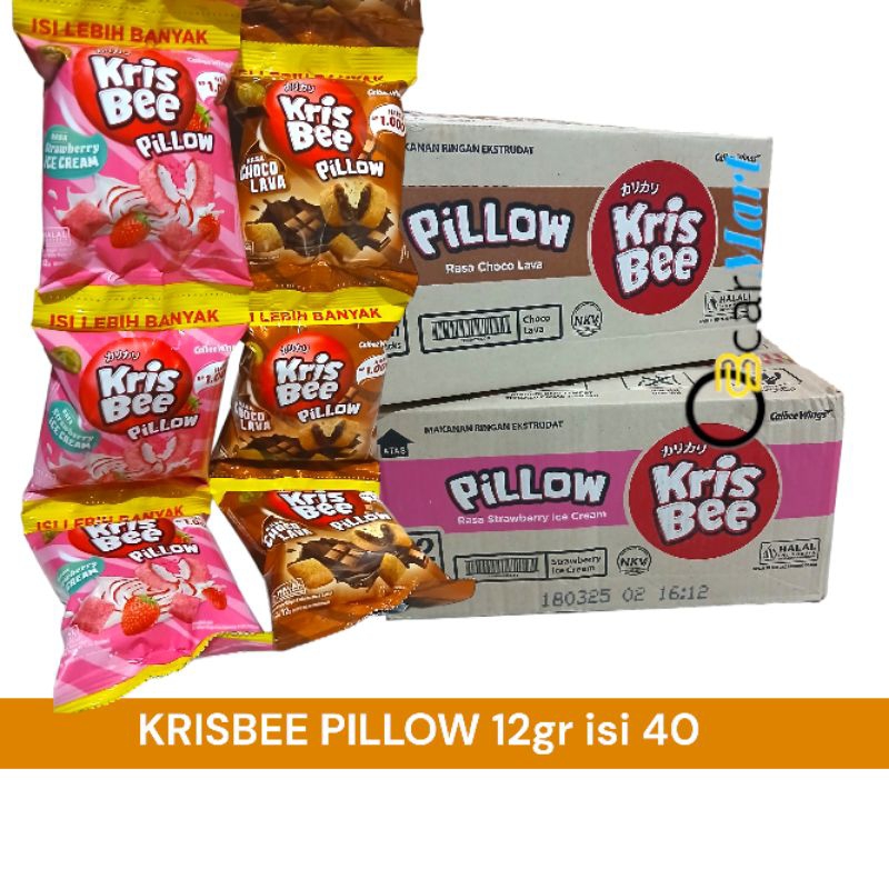 Jual DEPO Snack KRISBEE PILLOW 1 Dus 12gr isi 4 × 10 Renceng | Shopee ...