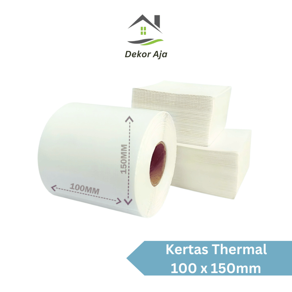 Jual Stiker Label Barcode A6 KERTAS THERMAL 100 x 150 mm / Label Resi | Shopee Indonesia