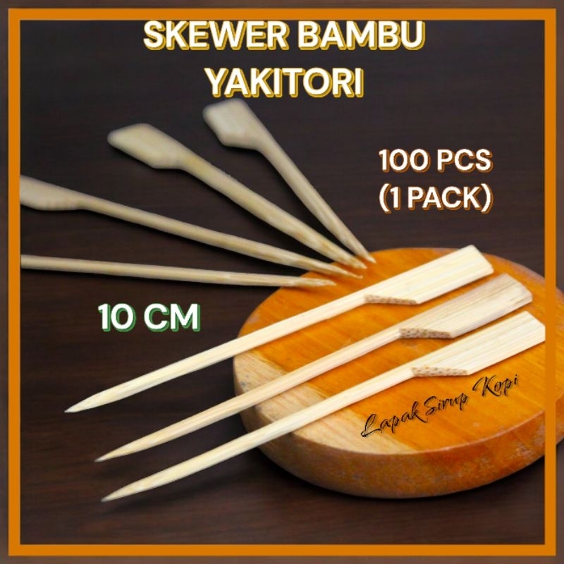 Jual tusukan dayung yakitori 10 cm isi 100 pcs / pack - Tusuk sate ...