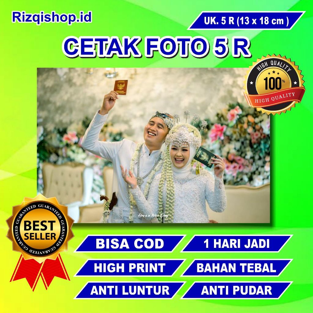 Jual CETAK FOTO 5 R KUALITAS HD | CETAK FOTO UKURAN 13 x 18 CM | FOTO 5 ...