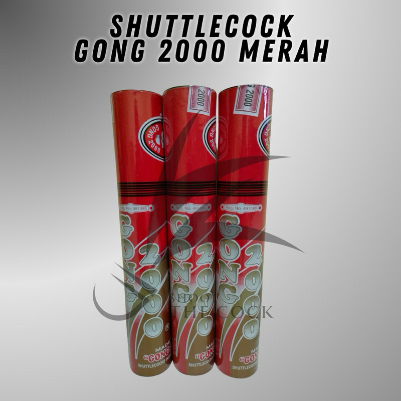 Jual ORIGINAL Shuttlecock/Cock/Kok Gong 2000 Merah | Shopee Indonesia