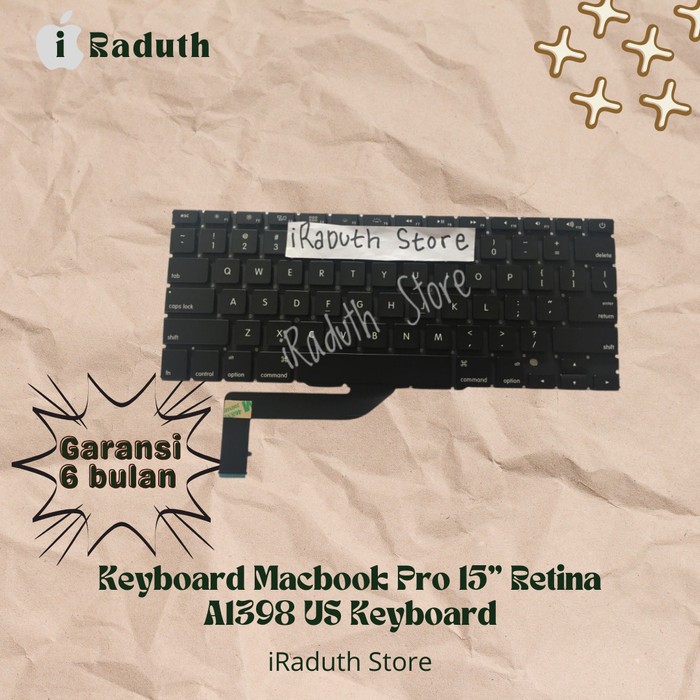 Jual Keyboard Macbook Pro 15” Retina A1398 US Keyboard | Shopee Indonesia
