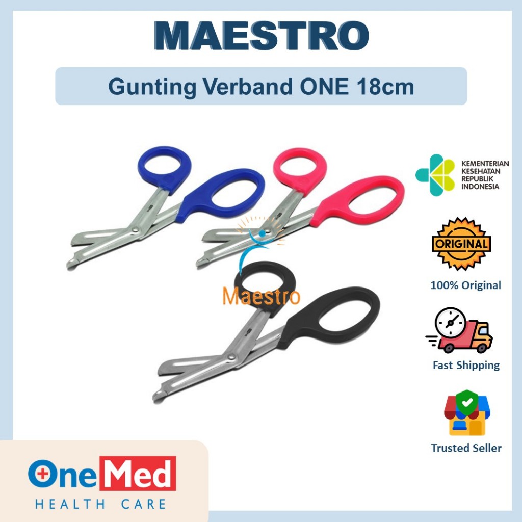 Jual Gunting Verband One Onemed 18cm Perban Kain Kasa | Shopee Indonesia