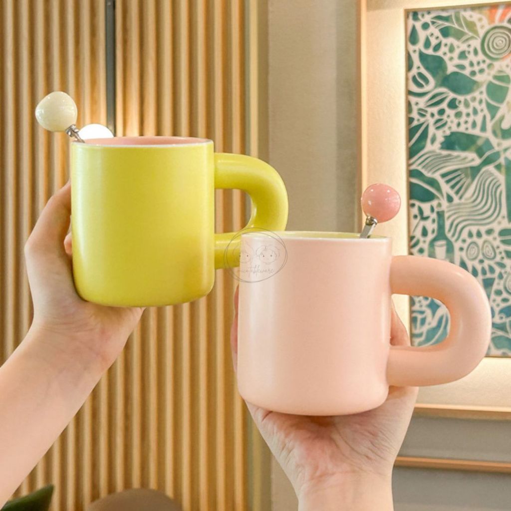 Jual MICO - Simple Puffy Korean Mug / Gelas Korea Aesthetic 450ml ...