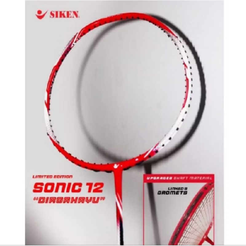 Jual raket siken sonic 12 limited (merah putih) | Shopee Indonesia