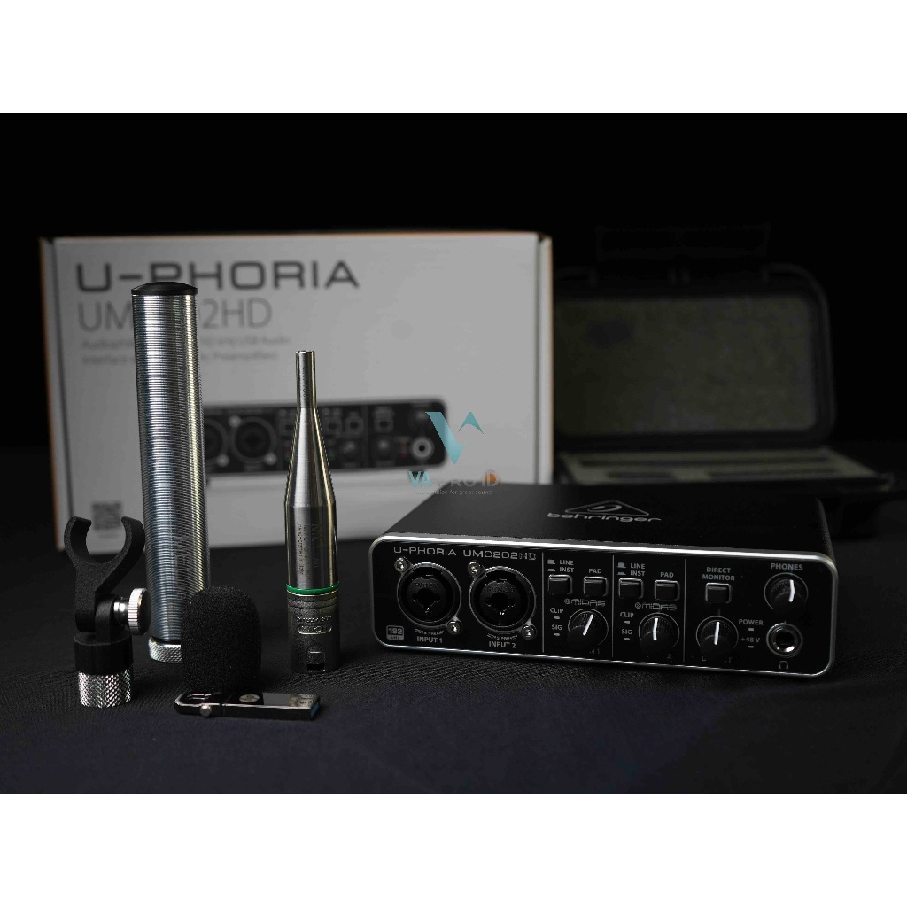 Jual RTA analyzer soundcard behringer umc 202hd paket microphone rta ...
