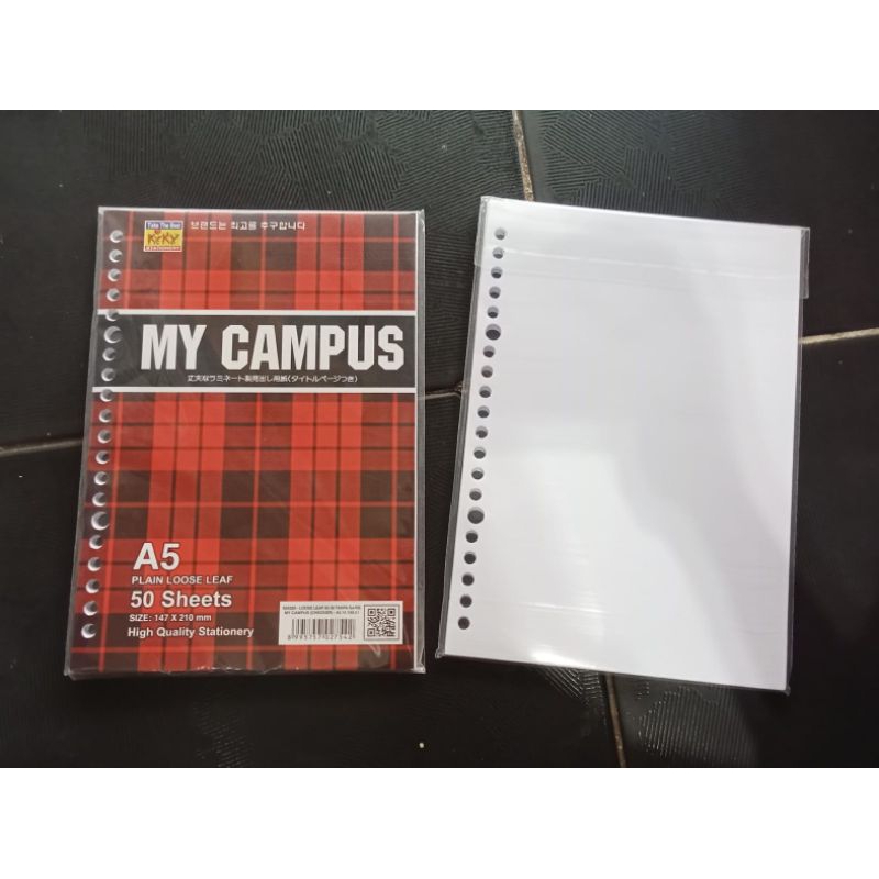 Jual (1pcs) ISI BINDER POLOS KIKY A5 ISI 50 lembar | Shopee Indonesia