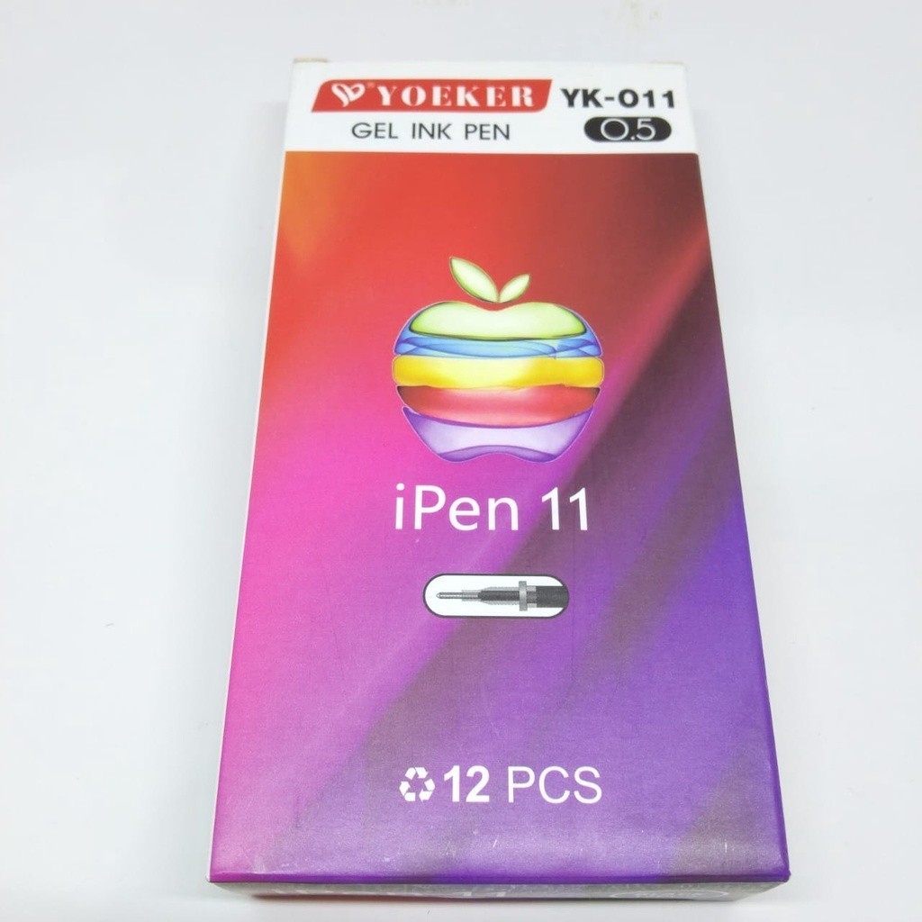 Jual YOEKER YK-011 BALPEN JEL / GEL INK PEN (12 pcs) | Shopee Indonesia