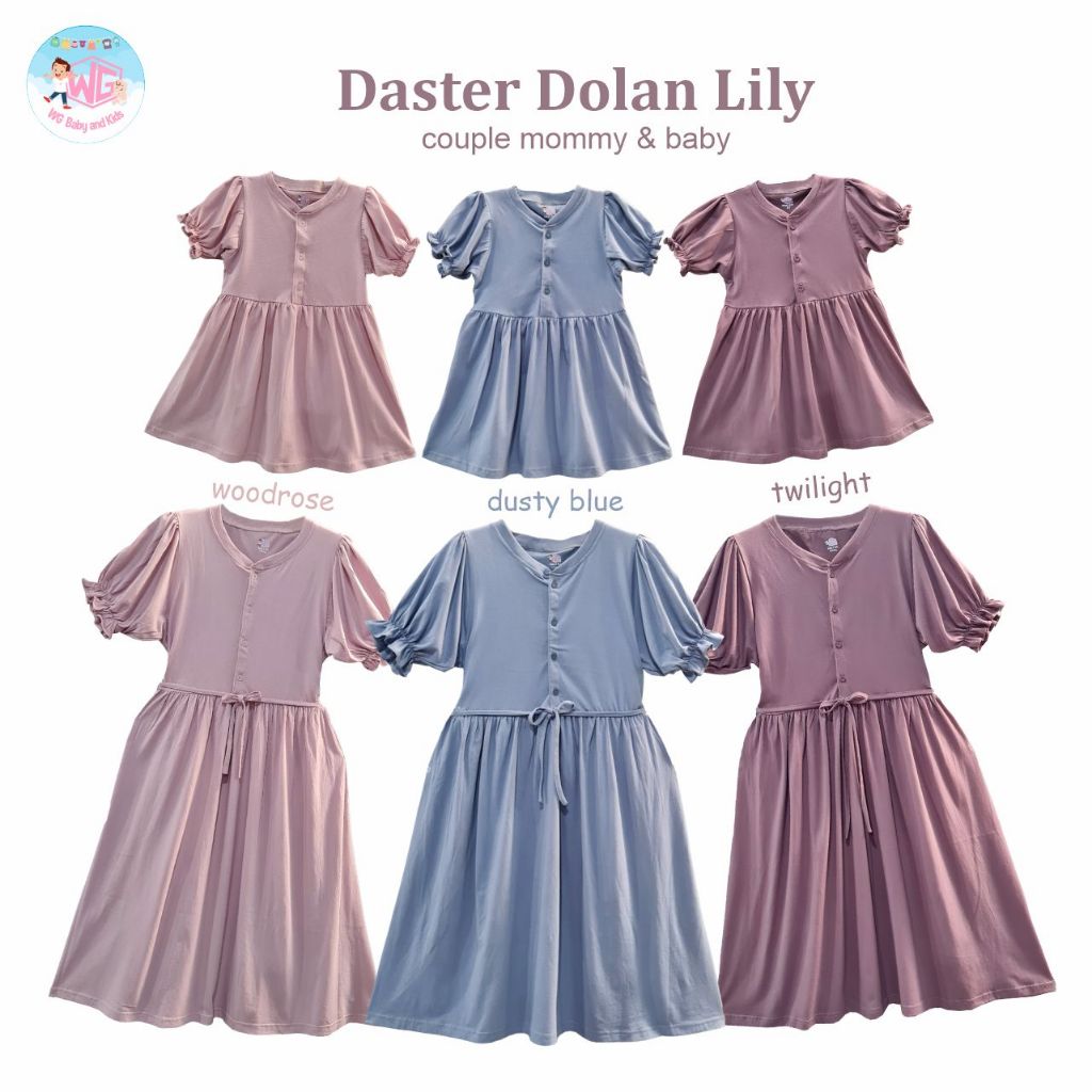 Jual Daster Dolan Lily Couple Ibu Hamil Menyusui dan Baby Anak Kaos 100 ...