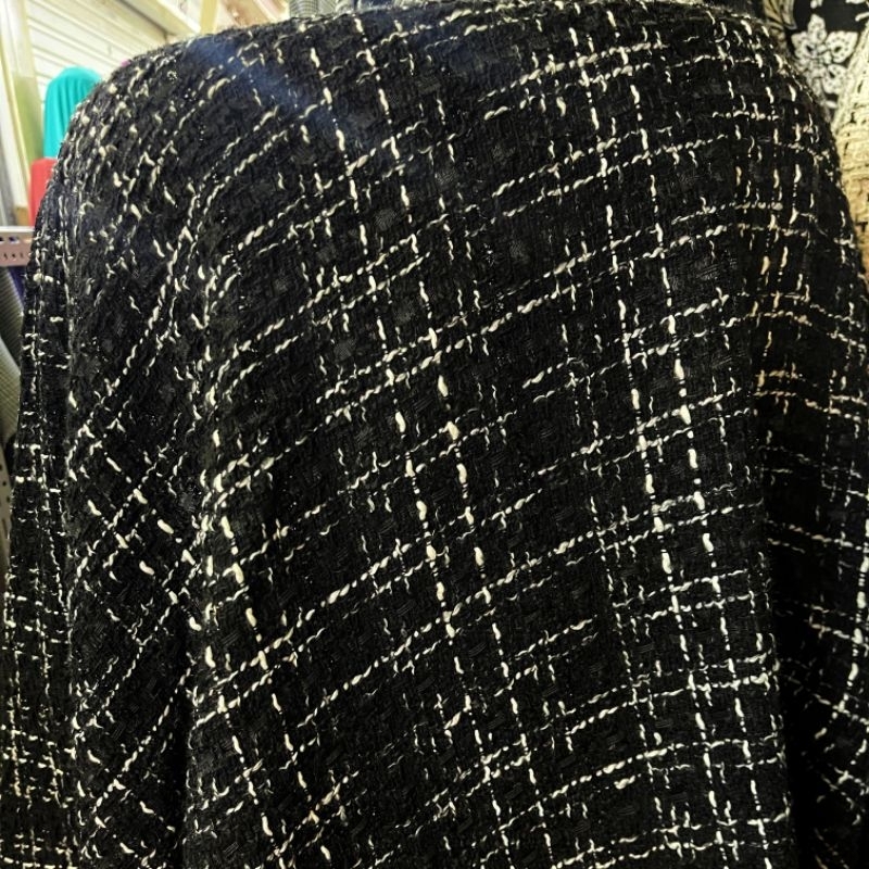 Jual Kain Bahan Tweed Chanel/Tweed Premium Import (Harga Per 1/2 Meter ...