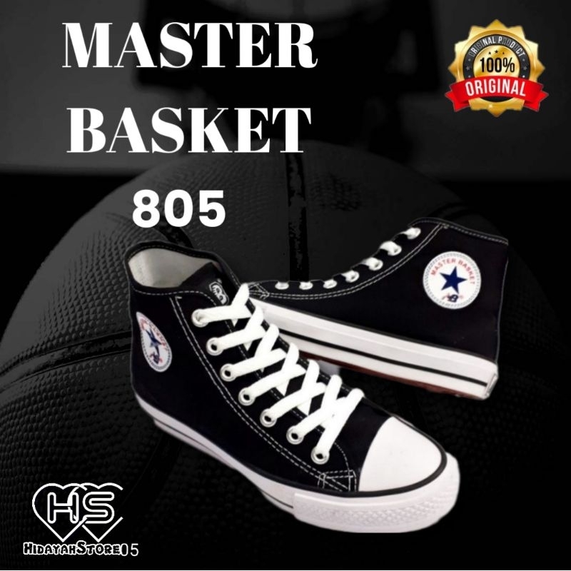 Jual Sepatu MB Master Basket Original 805 Hitam Putih Sneakers Anak ...