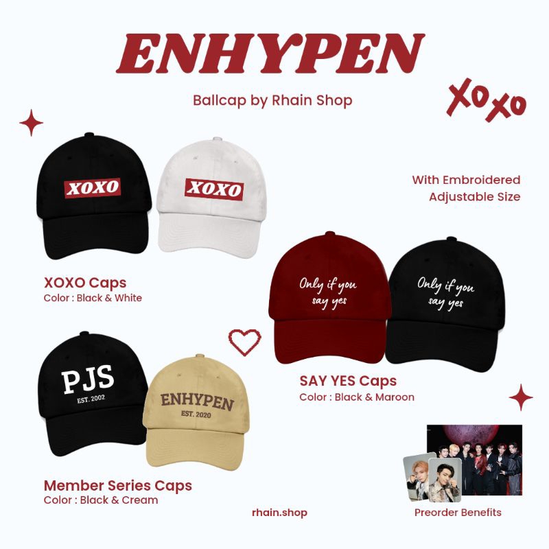 Jual [PREORDER] BASEBALL CAP ENHYPEN SPESIAL PROJECT | Shopee Indonesia