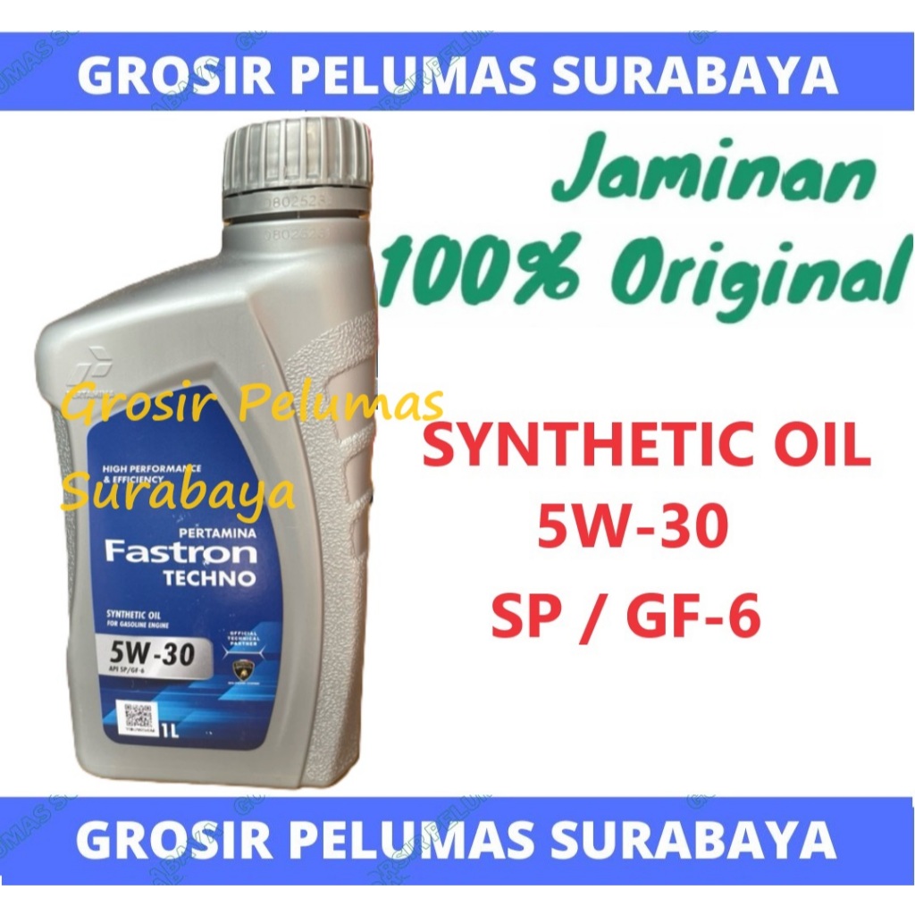 Jual ORIGINAL Pertamina Fastron Techno 5W-30 5W30 5w 30 Botol 1 Liter ...