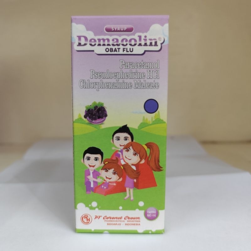Jual Demacolin Sirup Flu Pilek Anak Dewasa Bersin Hidung tersumbat ...