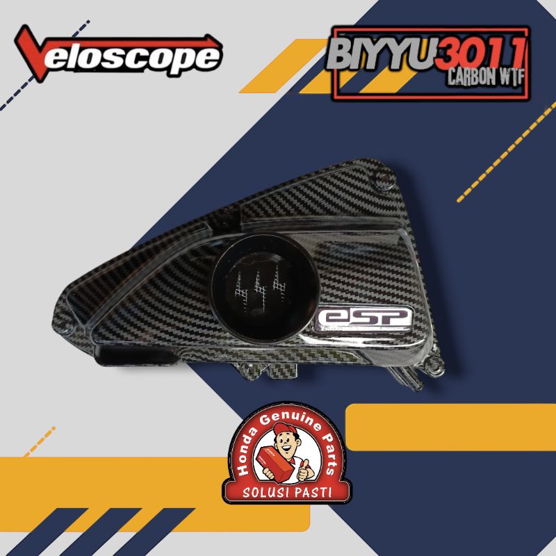 Jual Extra Hemat Cover//Tutup filter Veloscope "PETIR" Carbon WTF Honda Beat CBS Beat esp Beat ...