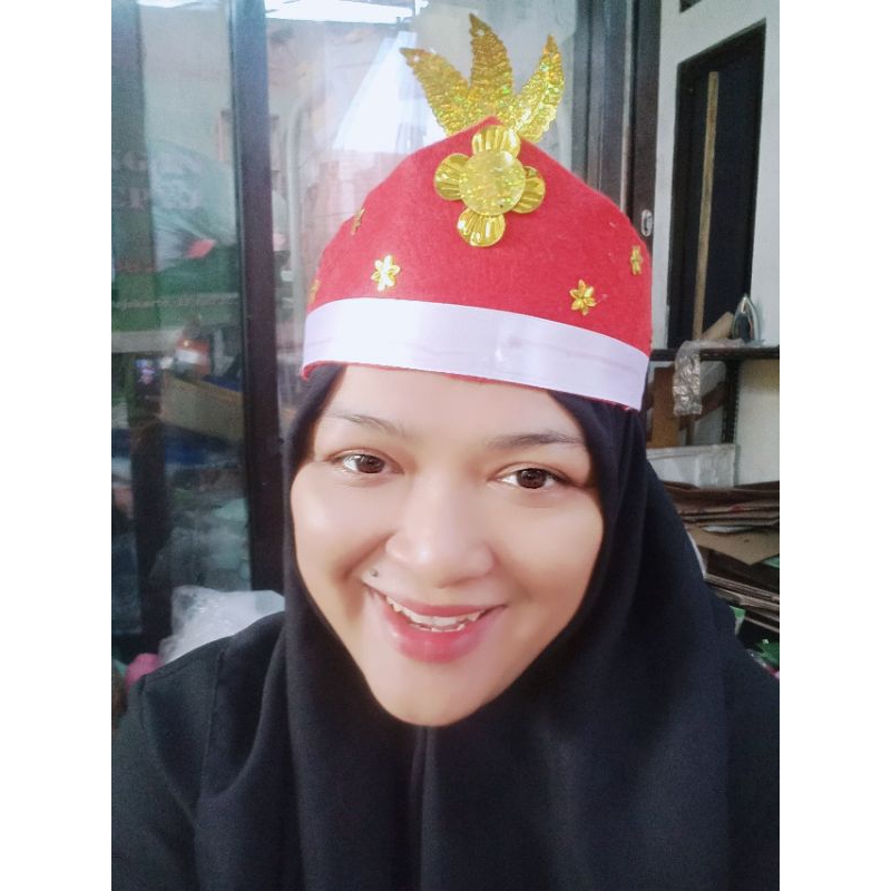 Jual bando merah putih bando karnaval/ mahkota karnaval / bandana 17 ...