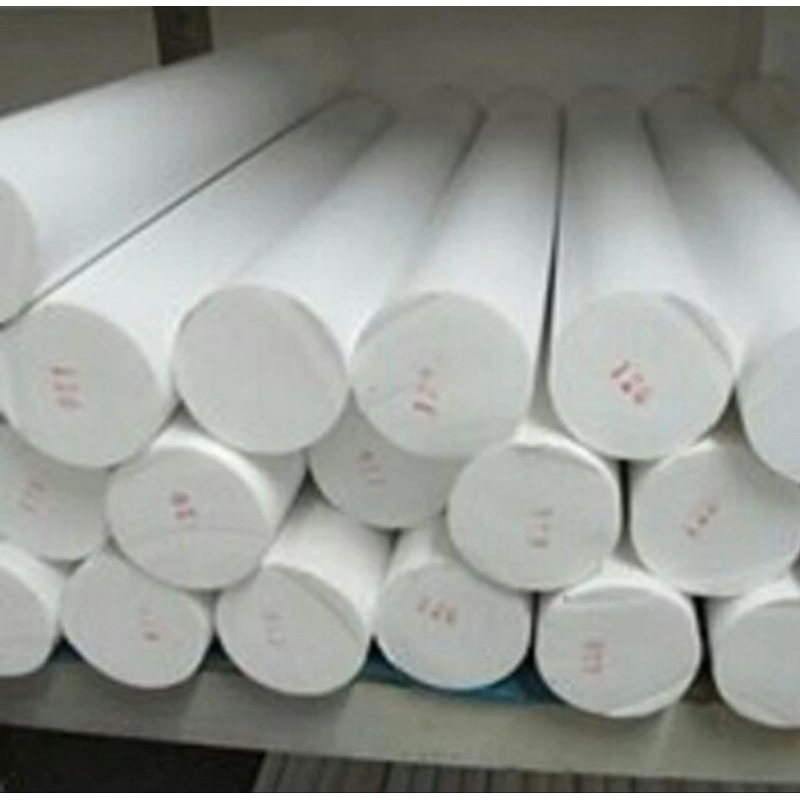 Jual teflon rod As batangan 25mm x 100cm teflon rod PTFE as batangan ...