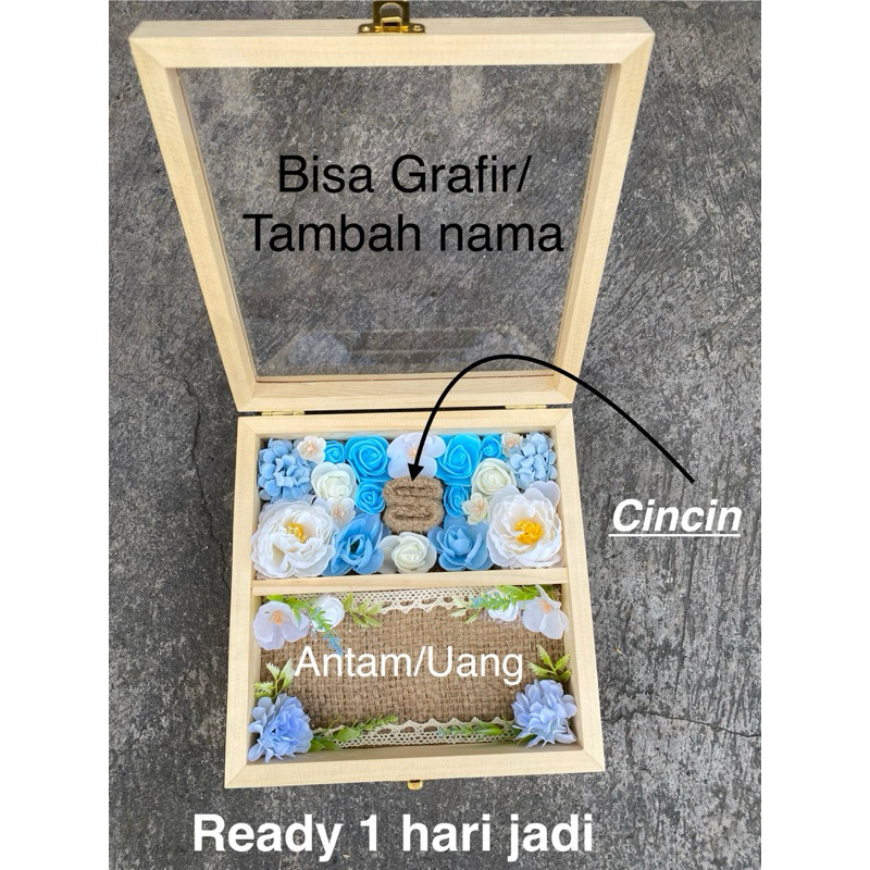 Jual box perhiasan 2in1box uang box antam asok tukon | Shopee Indonesia