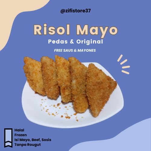 Jual Risol Mayo Segitiga Risol Mayo Frozen Food Cemilan Halal | Shopee ...