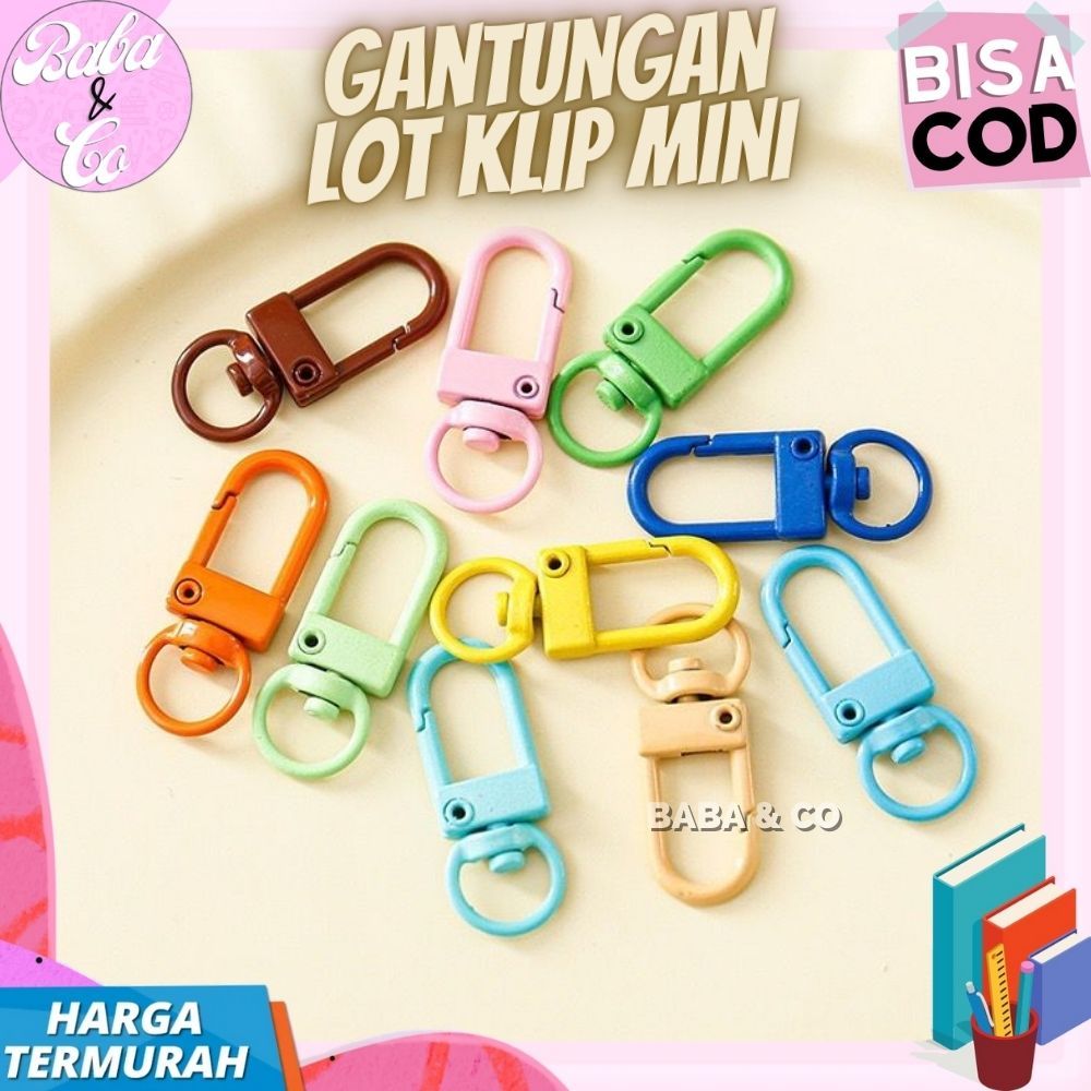 Jual GANTUNGAN KUNCI KLIP POLOS KEYCHAIN LOT KLIP GANTUNGAN KAIT POLOS ...