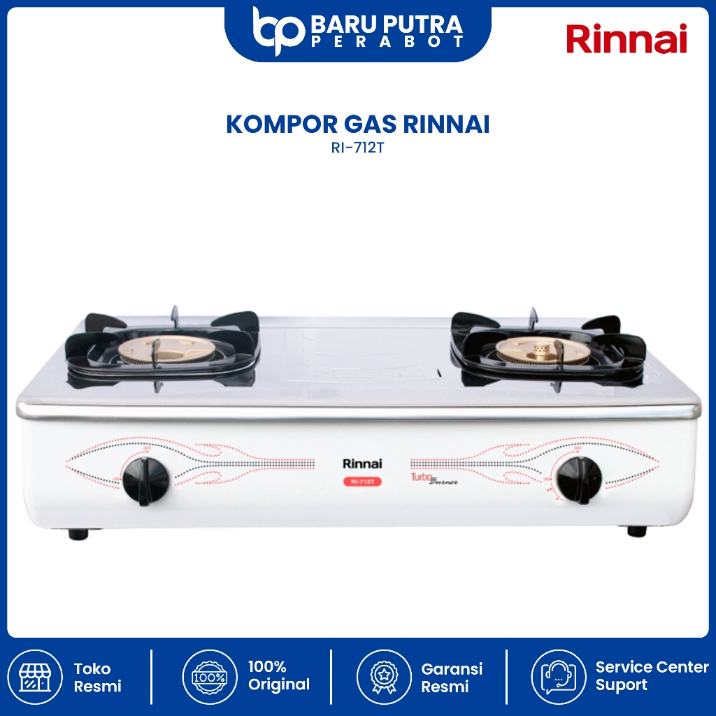 Jual KOMPOR GAS RINNAI RI-712T (2 TUNGKU) (GARANSI RESMI) | Shopee ...