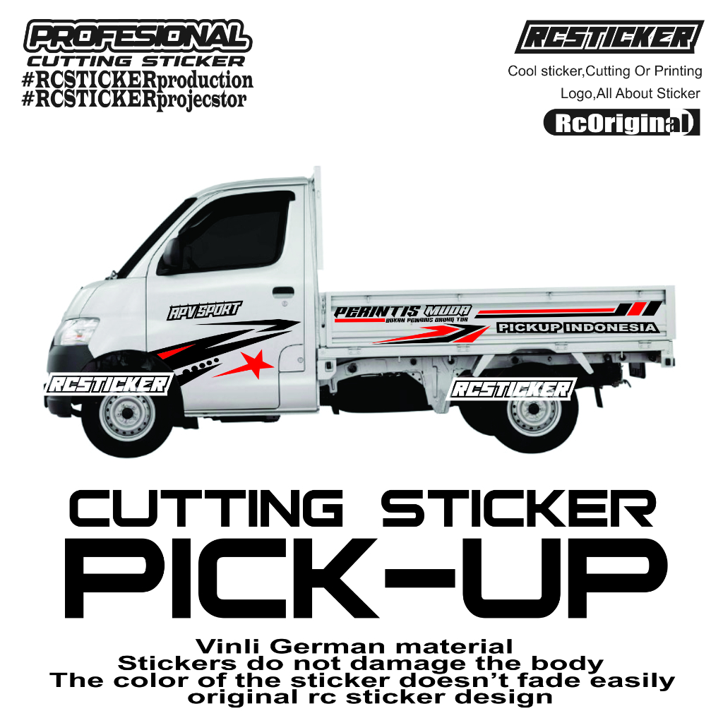 Jual Stiker cutting mobil new carry stiker list body samping mobil ...