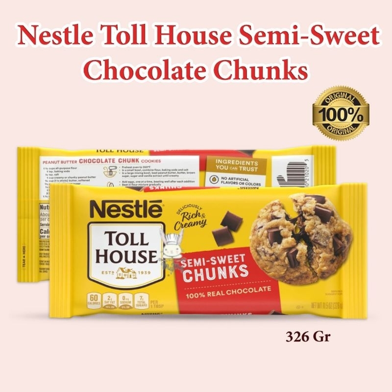 Jual Nestle Toll House Semi Sweet Chocolate Chunk | Potongan Coklat ...