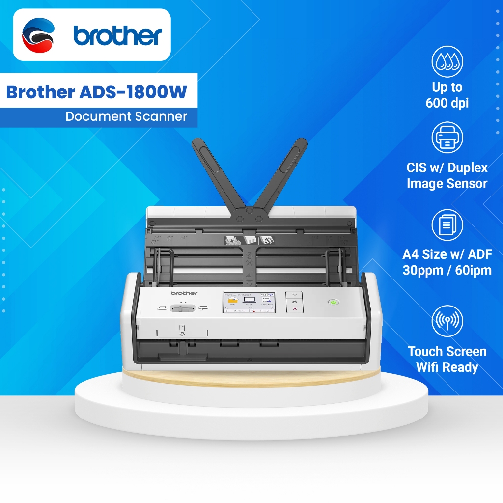 Jual BROTHER Scanner ADS1800W Portable Document Scanner ADS 1800W ADS ...