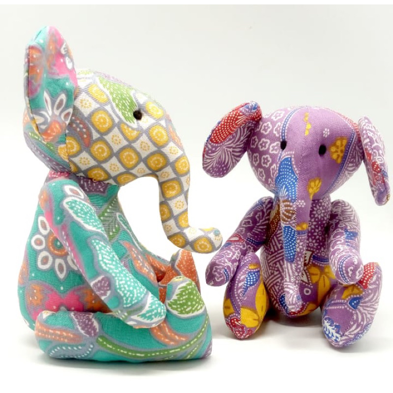 Jual Boneka Batik Gajah/Elephant Doll/Thailand gift/Boneka gajah/Gift ...