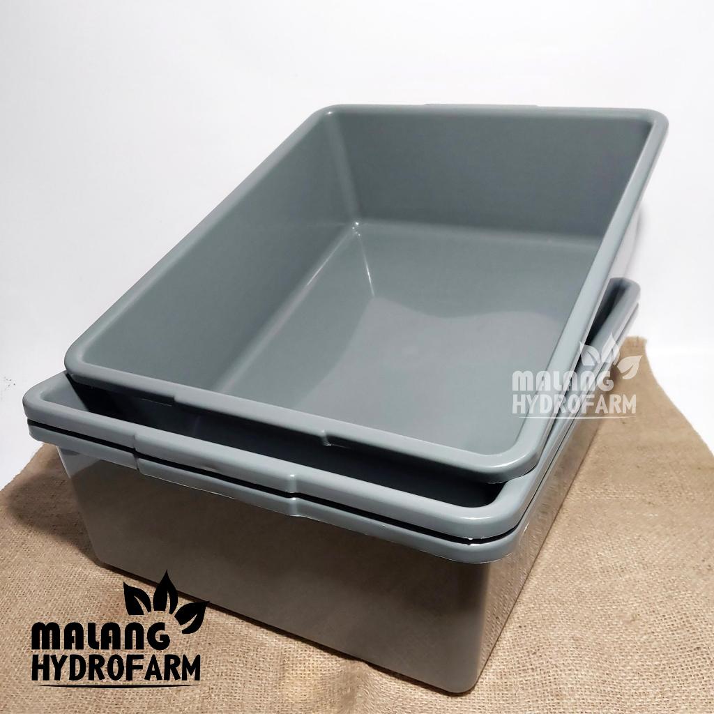 Jual Bak Hydroponik Persegi Panjang 4 pcs baskom segi plastik sayur ...