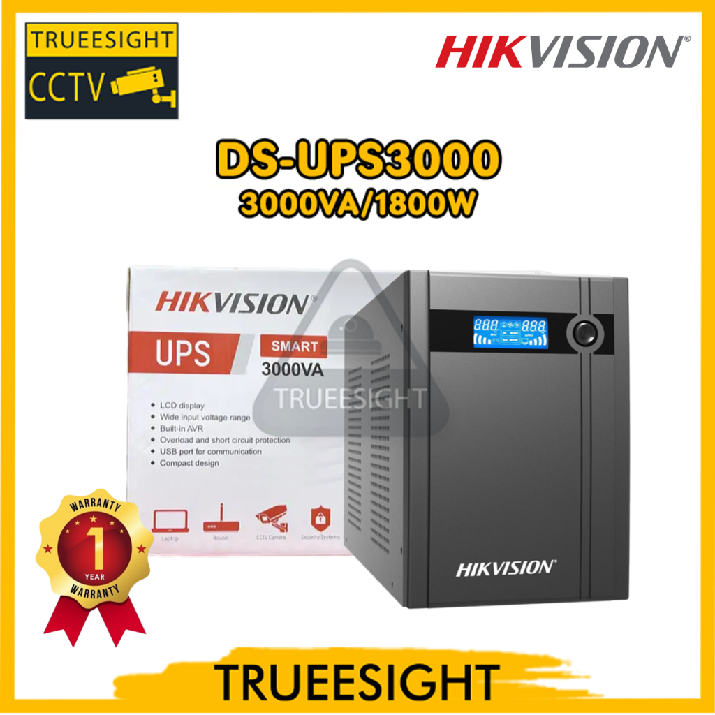 Jual UPS Hik Vision DS-UPS600 / DS-UPS1000 / DS-UPS3000 Uninterruptible ...