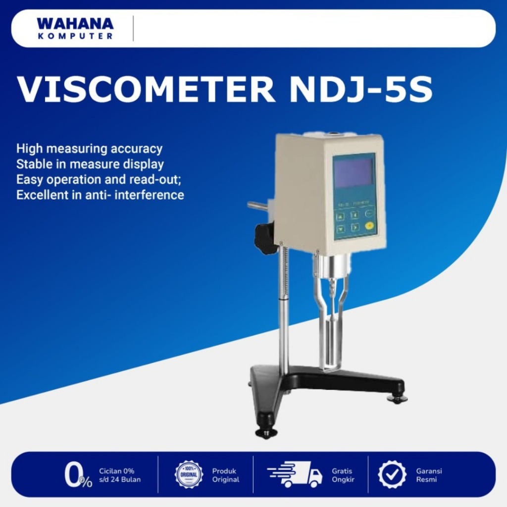 Jual Viscometer NDJ-5S Tester Kekentalan Viskometer Viscosity NDJ5S ...