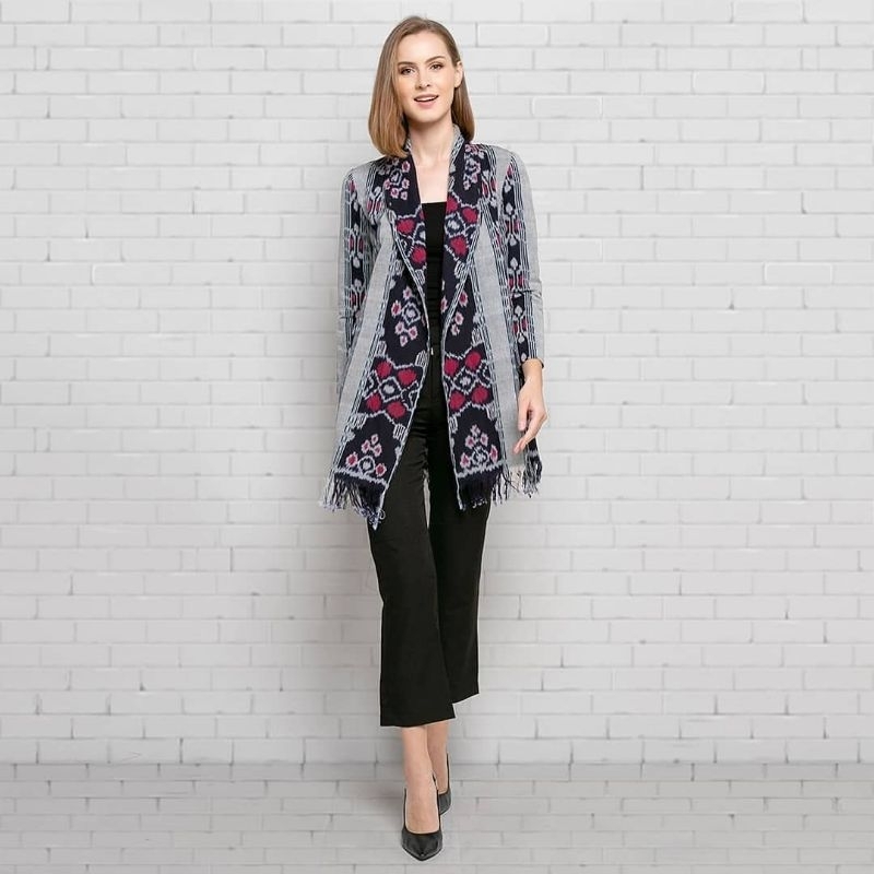 Jual Cardigan Tenun Blazer Cardigan Tenun | Shopee Indonesia