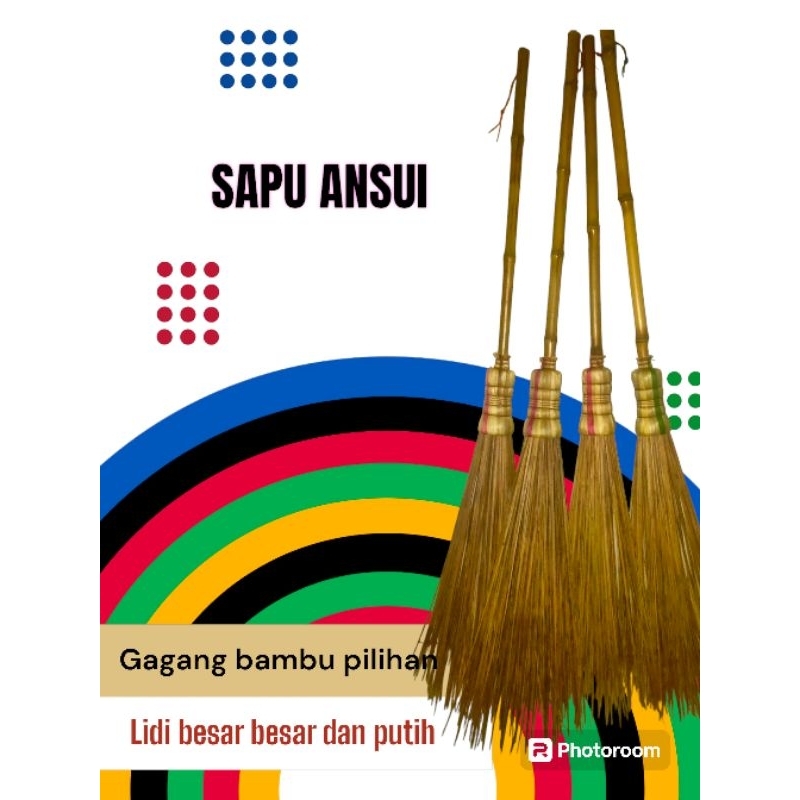 Jual Sapu Gagang Bambu cendani super kokoh / Sapu Taman / Sapu lidi ...