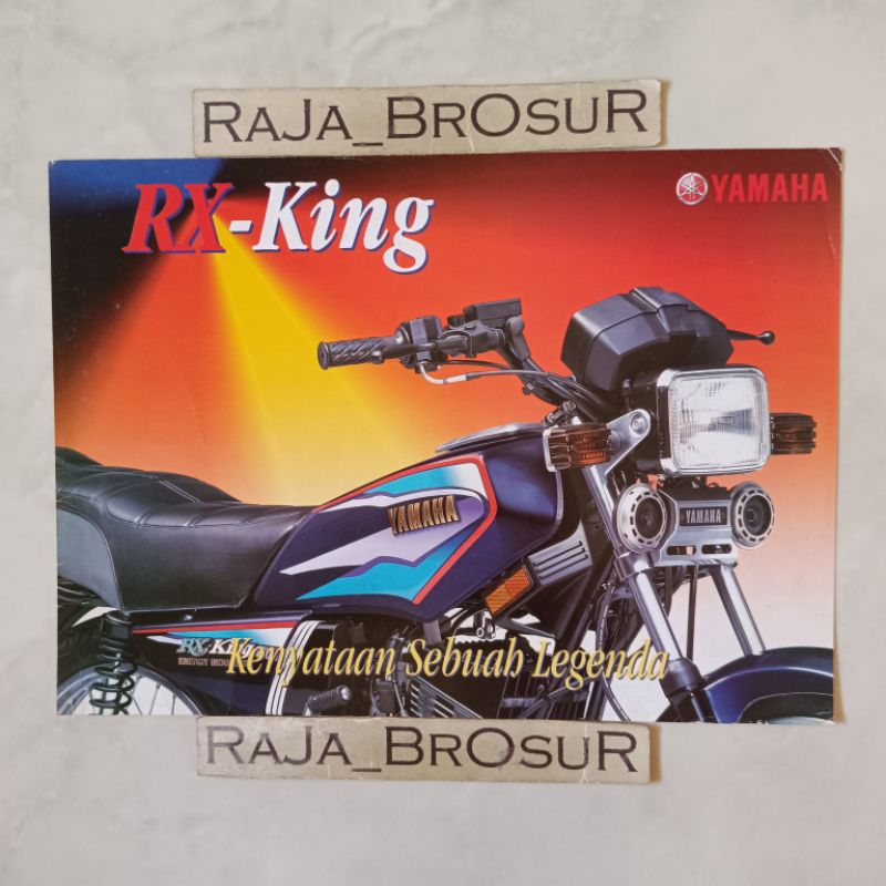 Jual Poster brosur katalog flyer jadul lawas Yamaha RX King Master 1999 Biru Metalik 5speed 2tak ...