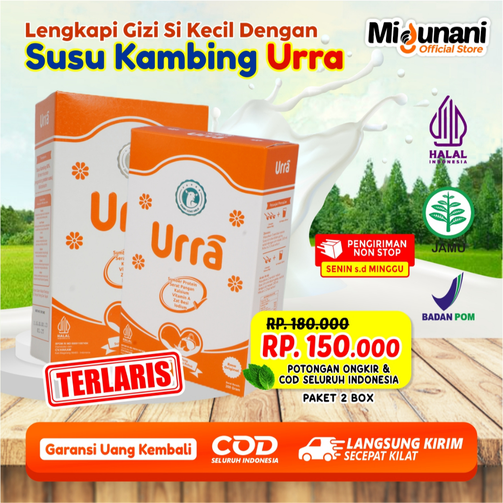 Jual Susu Urra Rendah Kasein, Tinggi Kalsium & Vitamin A Untuk Tumbuh ...