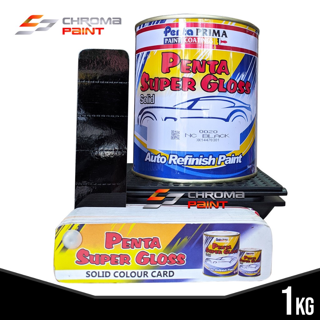 Jual Cat Penta Super Gloss Hitam Solid NC Duco untuk Mobil, Motor, dan ...