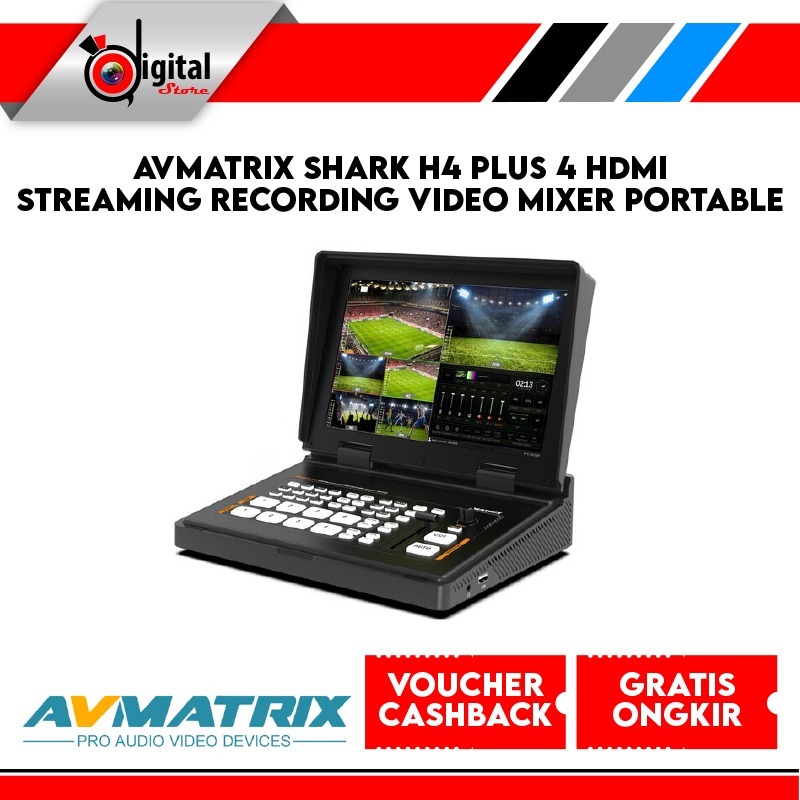 Jual AVMATRIX Shark H4 PLUS 4 HDMI Streaming Recording Video Mixer ...