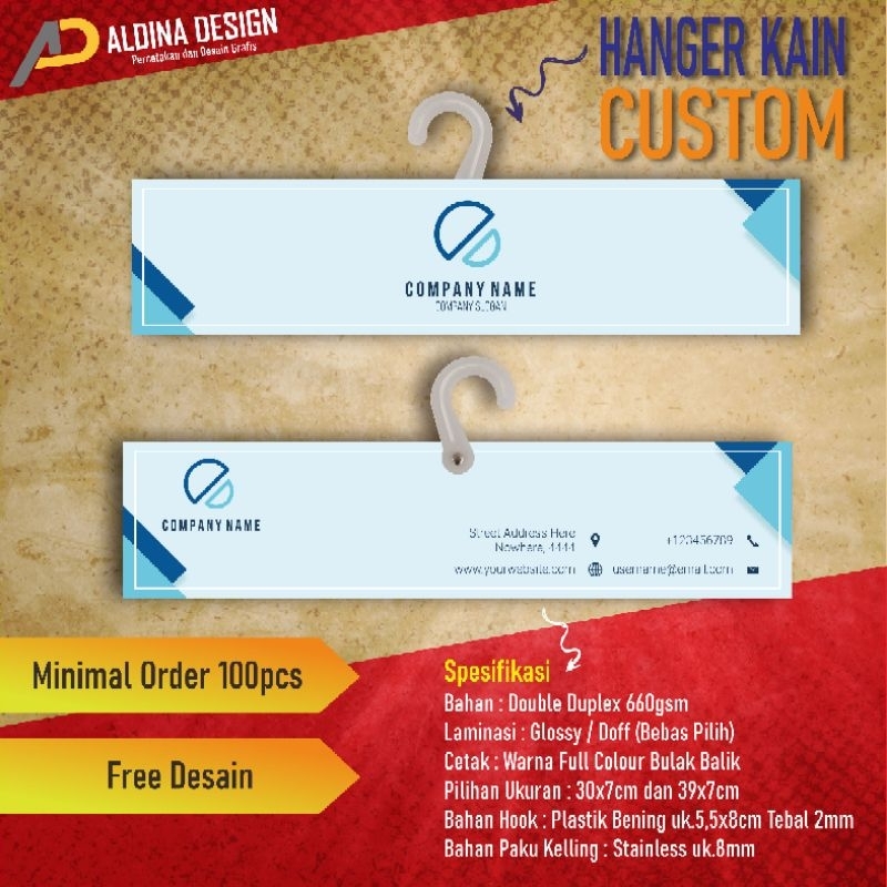Jual Hanger/gantungan kain CUSTOM untuk keperluan garment dan textile ...