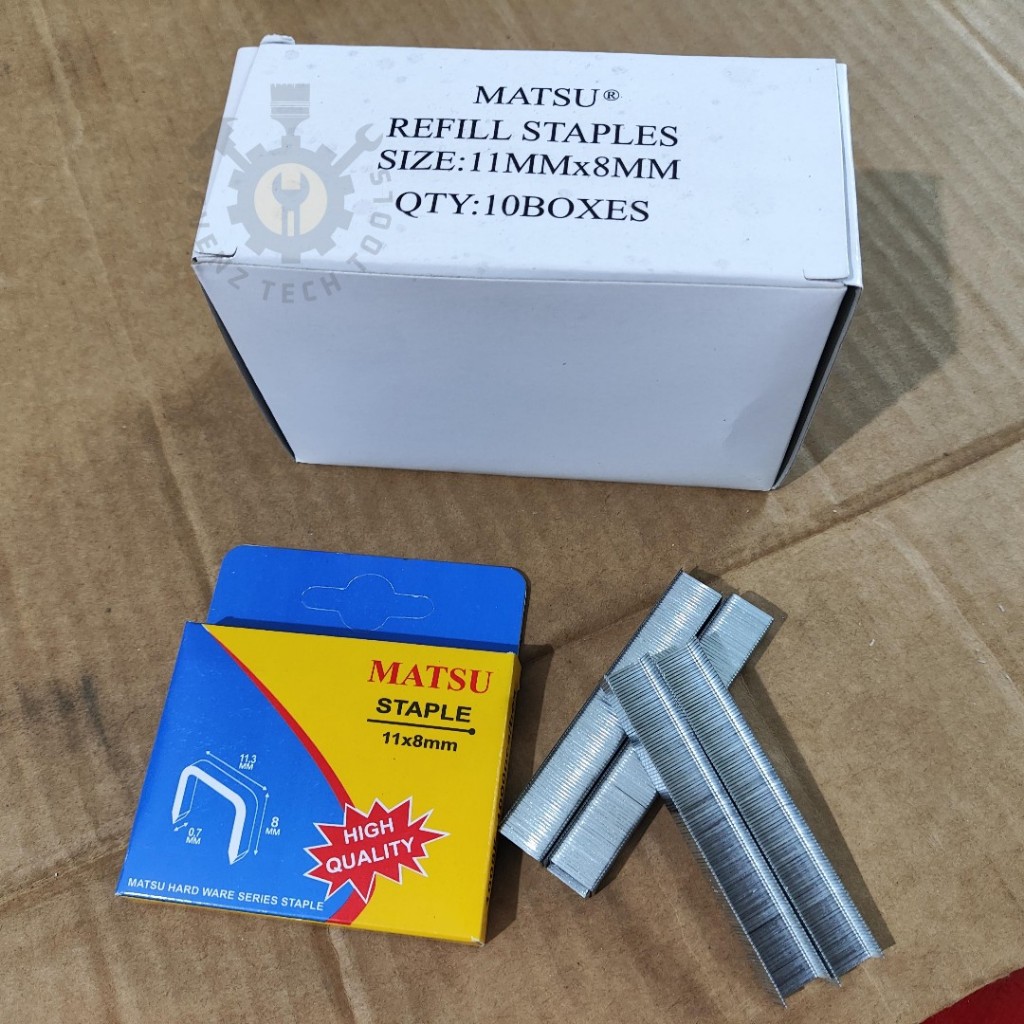 Jual ISI ANAK HEKTER MATSU 8MM(1000PCS) ISI REFILL HEKTER TEMBAK/REFILL ...