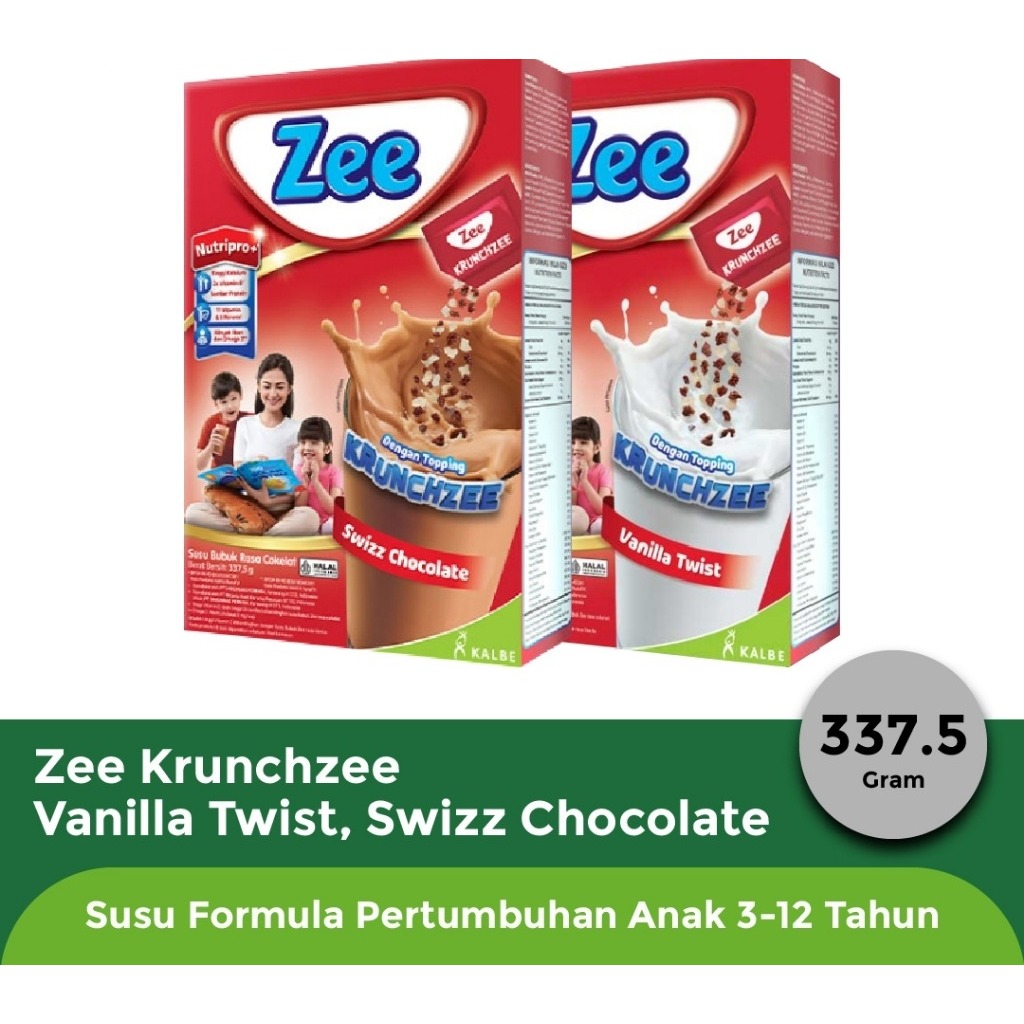 Jual PROMO !! ZEE KRUNCHZEE RASA COKELAT ! SUSU BUBUK MINUMAN ANAK/SUSU ...