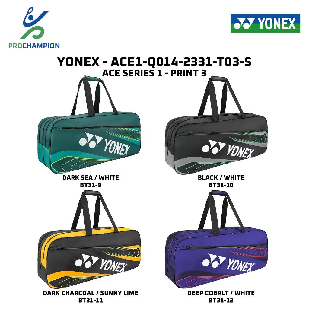 Jual New ! Tas Badminton Kotak Yonex Tournament Ace 1 Q014 2331 T03 ...